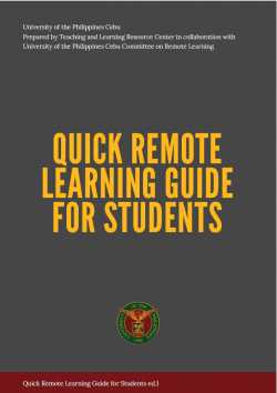 Quick Remote Learning Guide for Students - UP Cebu TLRC