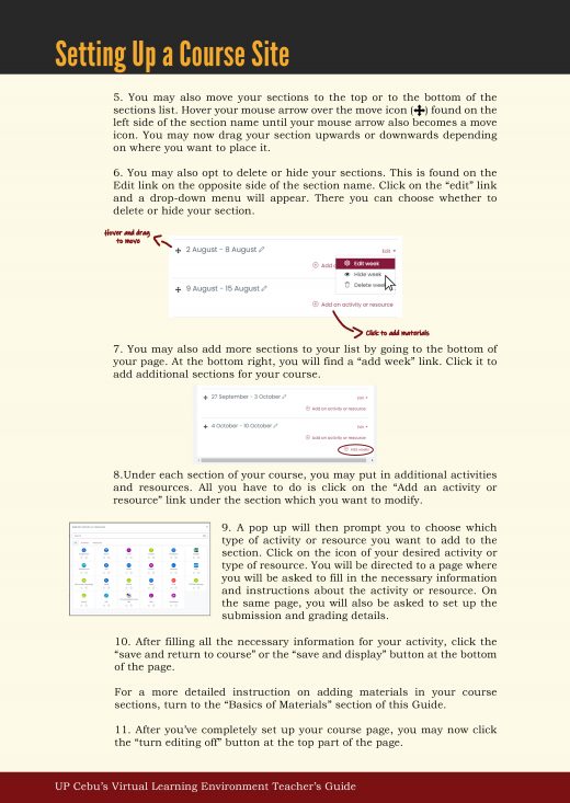 Setting Up a Course Site - UPC TLRC